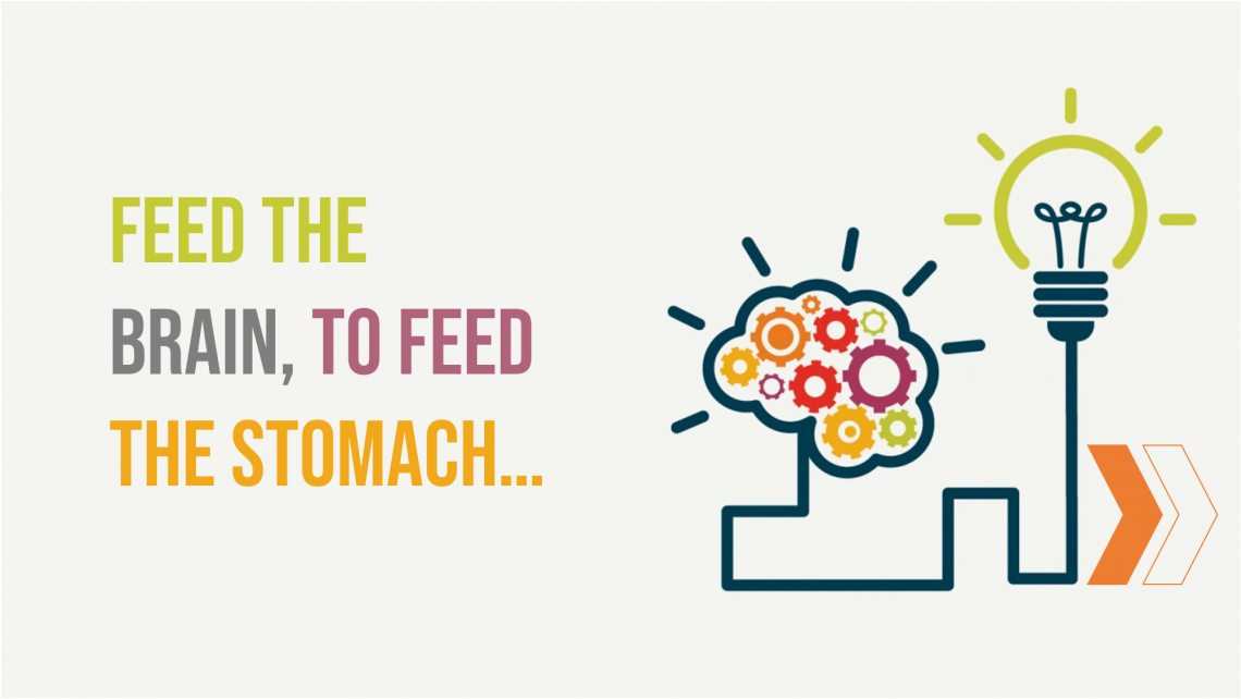 Feed the brain, to feed the stomach… | Mustapha B Mugisa. Mr. Strategy